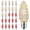 Minetom 25 Pack LED C9 Multicolor Replacement Christmas Light Bulbs ...
