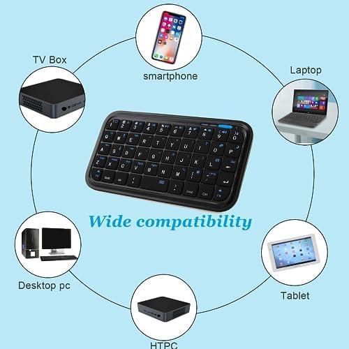 Wireless Keyboard Super Mini Rechargeable Cordless Bluetooth Keybaord ...