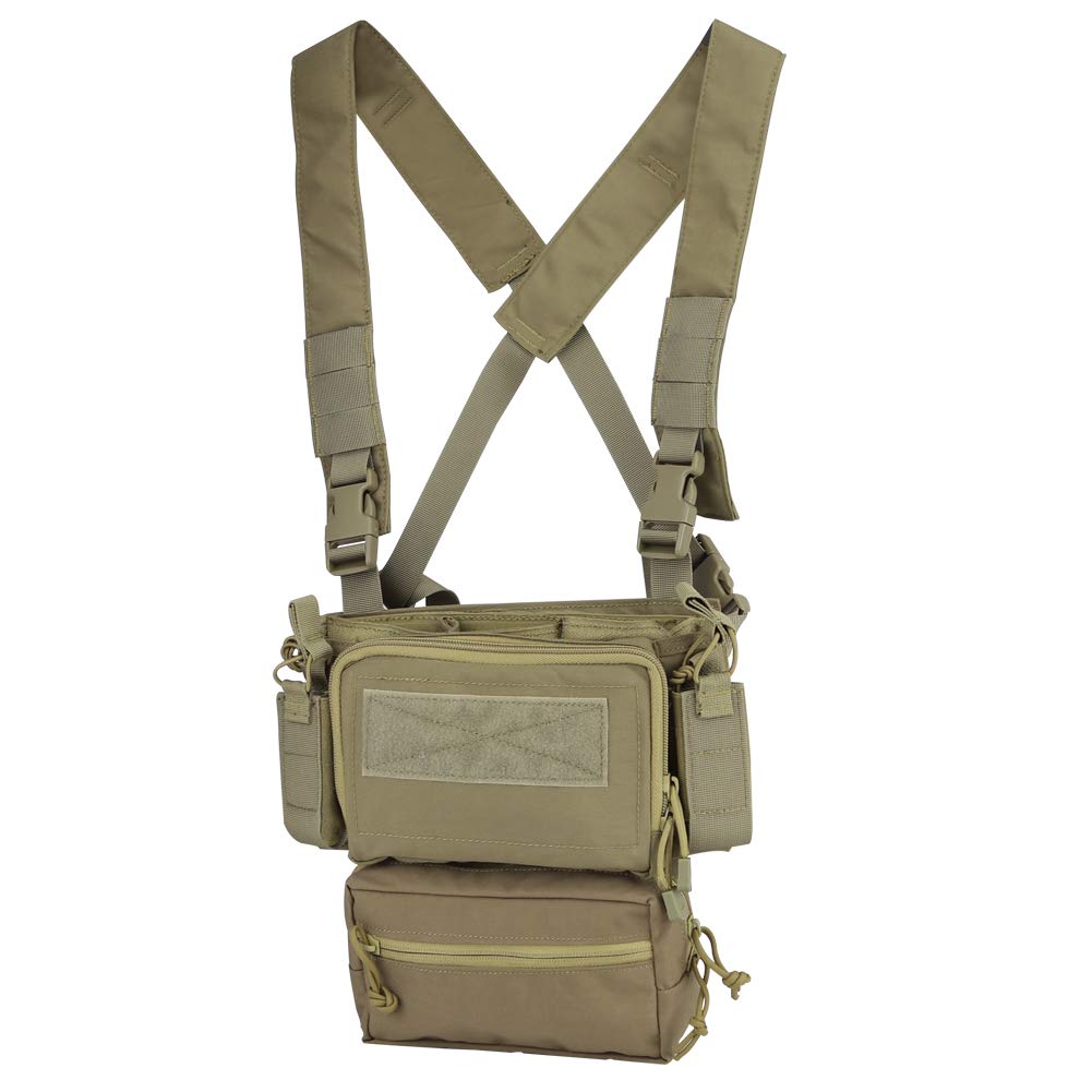 Hunting Tactical Vest Magazine Pouch Modular Chest Rig Set Drop Pouch ...