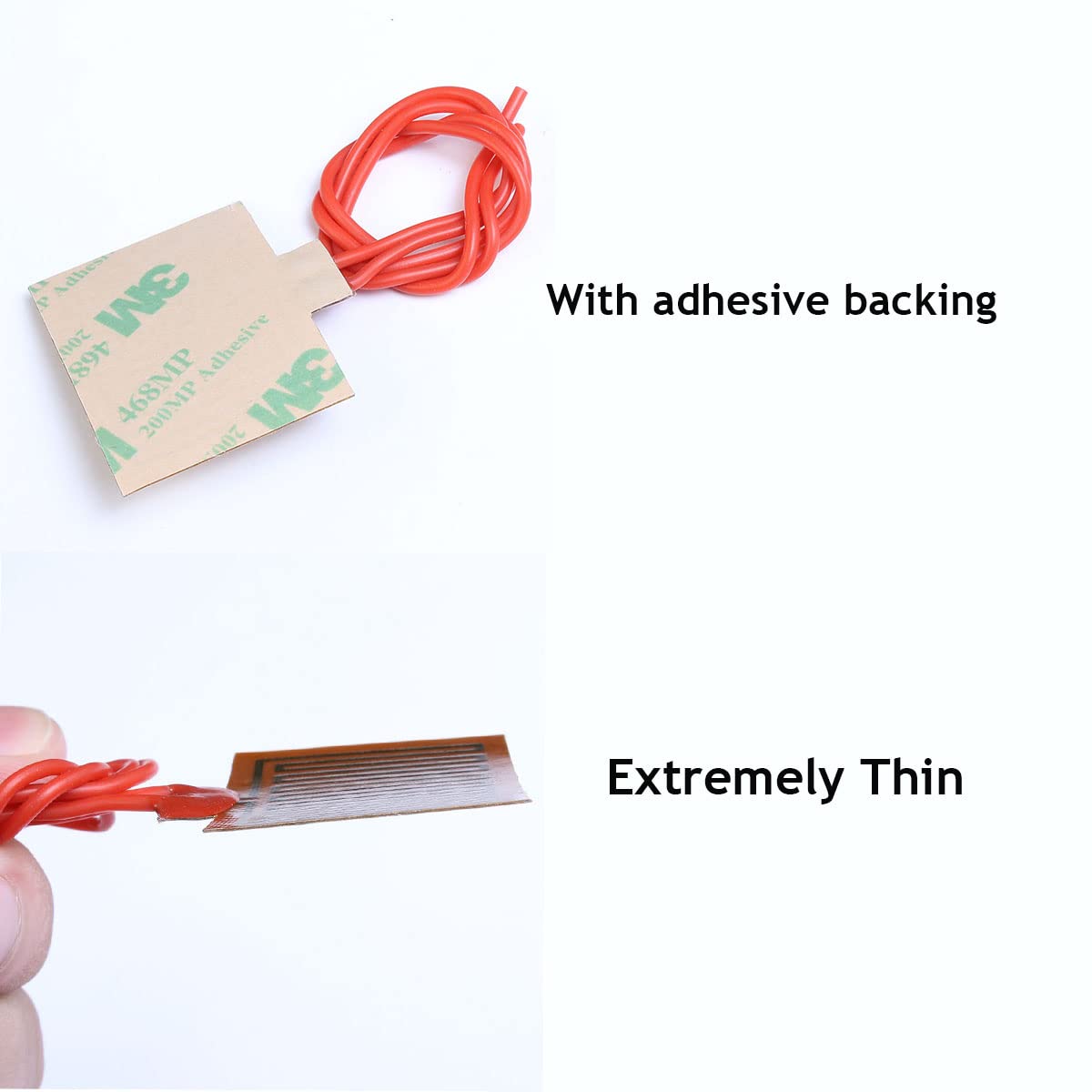 Small Heating Element DWEII 10PCS 45mmx100mm Film Heater Plate Adhesive ...