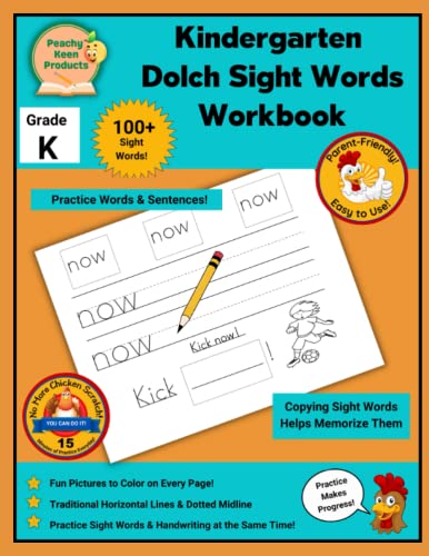 Kindergarten Dolch Sight Words Workbook: Over 100 Essential - Want It All
