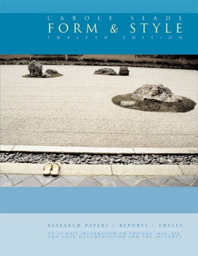 Form and Style : Research Papers, Reports, Theses (Form and Style ...