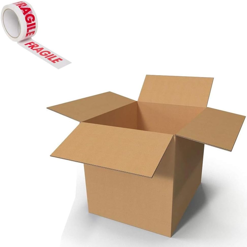 AKAR Double Wall Extra Large (XL) Cardboard Boxes (61cm x 46cm x 46 cm ...