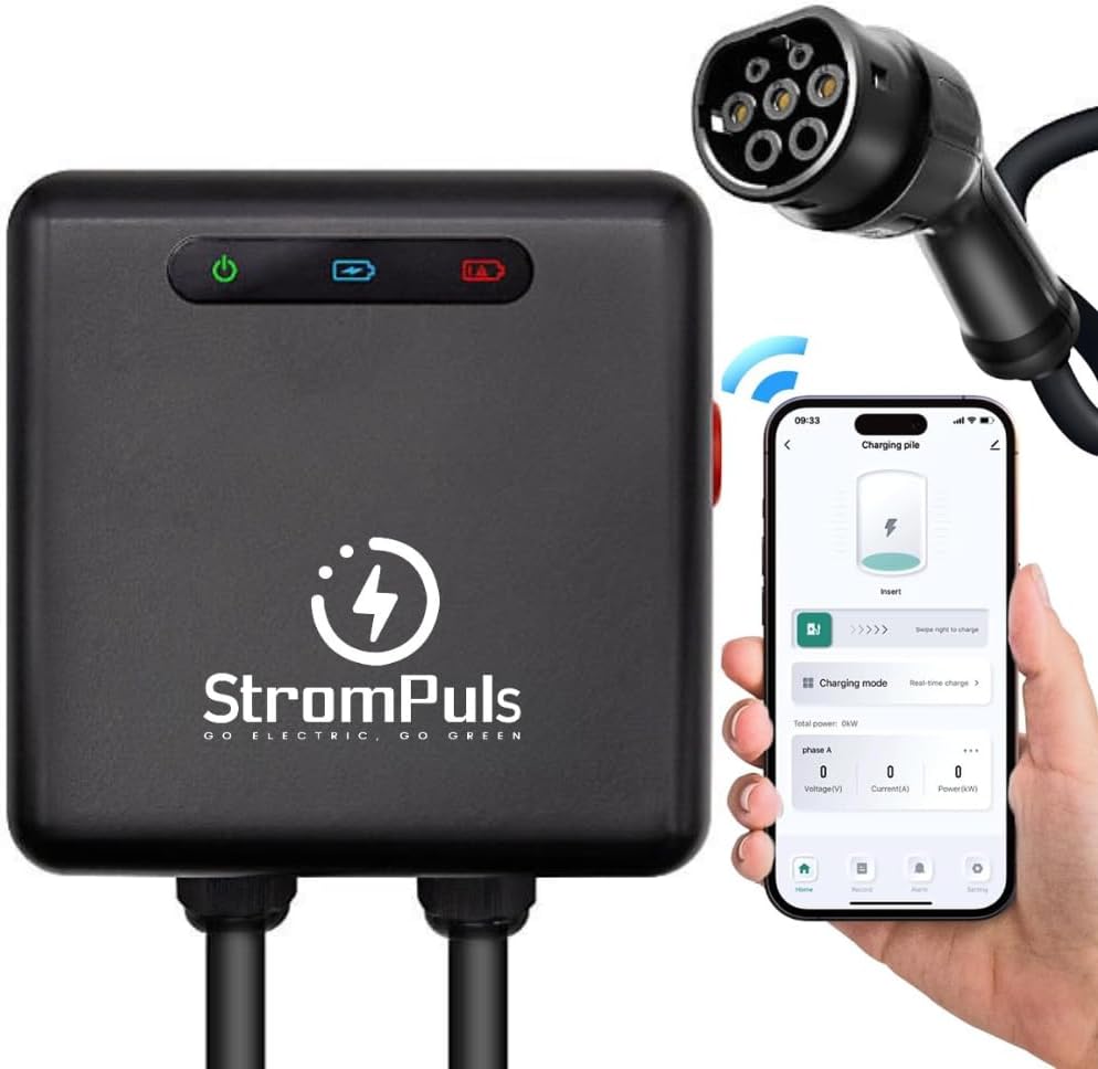 SCharge Smart EV Charger Socket 3.7 kW AC (Model - S1) for Electric ...