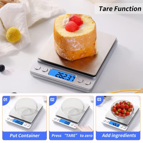 Snapklik.com : Gram Scale Small Scales Digital Weight Scale,Rechargeable USB 500g By 001g /0 ...