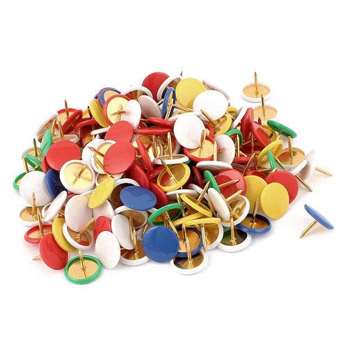 KE Products Plastic Capped Metal Drawing pins (Set of 100 Pcs) : Amazon ...