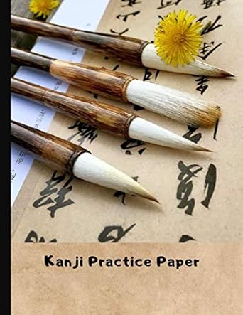 Kanji Practice Paper: Genkouyoushi Japanese Lettering Notebook Workbook ...