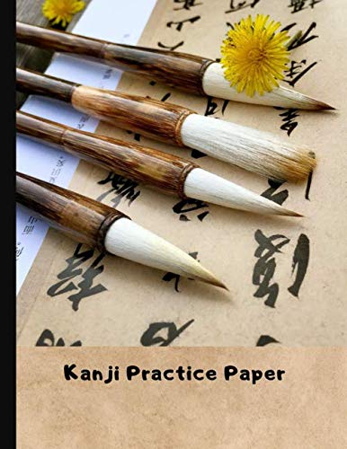 Kanji Practice Paper: Genkouyoushi Japanese Lettering Notebook Workbook ...