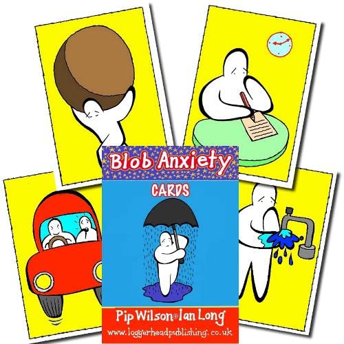 Blob Anxiety Cards: 48 cards to encourage discussion about worries and ...