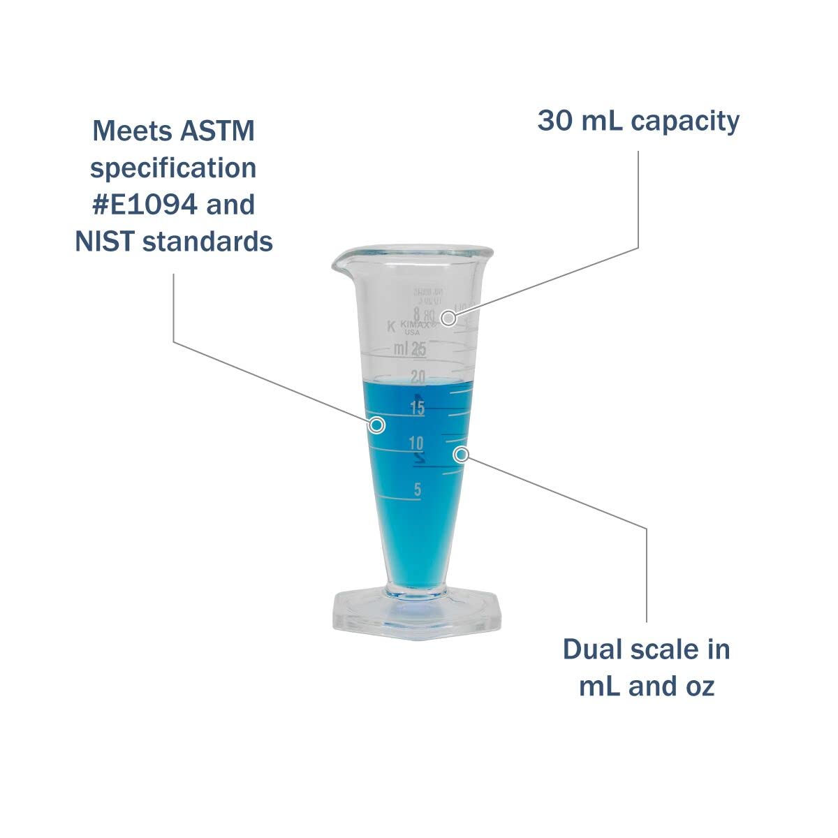 Snapklik.com : Apothecary Products 100 mL Graduated Cylinder Double ...