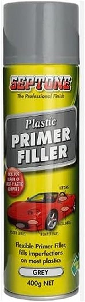 Septone Aerosol Plastic Primer Filler, Grey, 400 g : Amazon.com.au ...