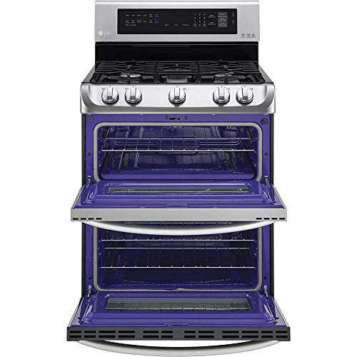 LG LDG4313ST 6.9 Cu. Ft. Stainless Double Oven Gas Range | StovesDirect