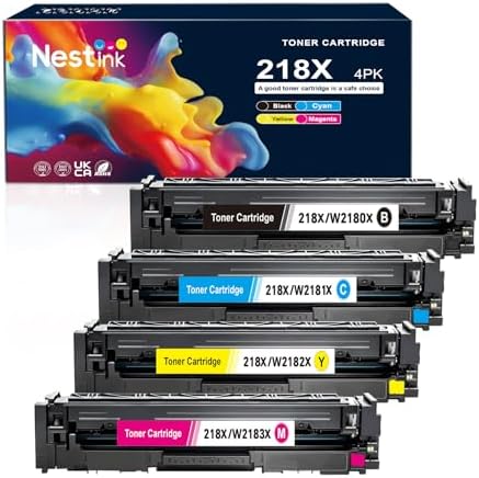 Amazon.com: 218A Toner Cartridge Set 4 Pack Compatible Replacement for ...