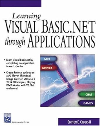 Learning Visual Basic.Net Through Applications (Programming Series ...