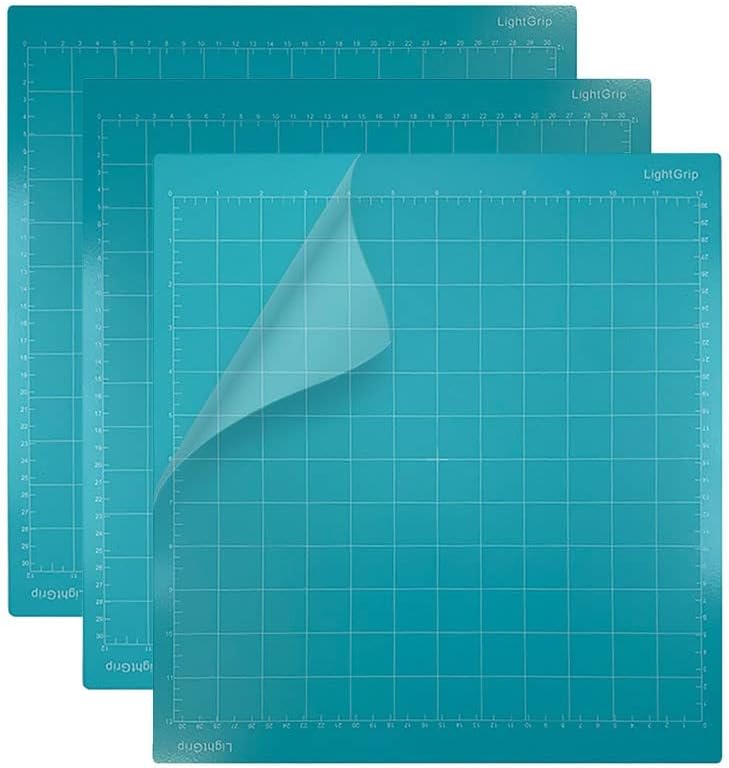 Light Grip Cutting Mats 12x12 Inch (3 Pack) | Compatible with Cricut ...