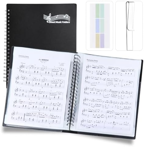 Amazon.com: Choral Music Folders 3 Ring, Sheet Music Folder with Hand ...