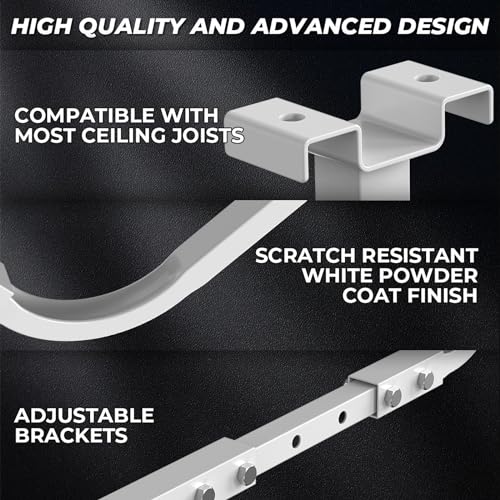 Snapklik.com : Ruiru Bro Overhead Garage Storage Rack,Adjustable Garage ...