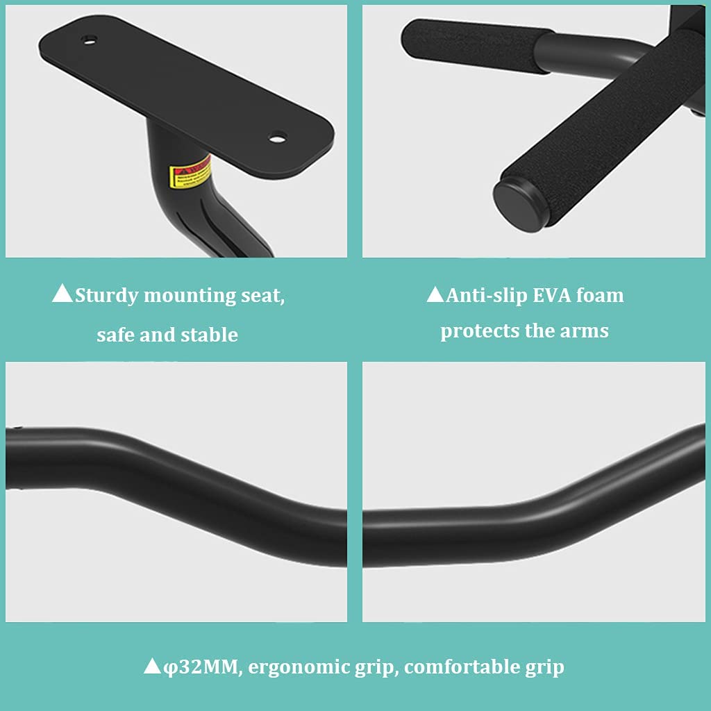 Amazon | 天井取り付け型懸垂バー、壁取り付け型ヘビーデューティ チン