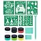 Amazon.com: DGAGA Bee Silk Screen Stencil,Sunflower Reusable Self ...