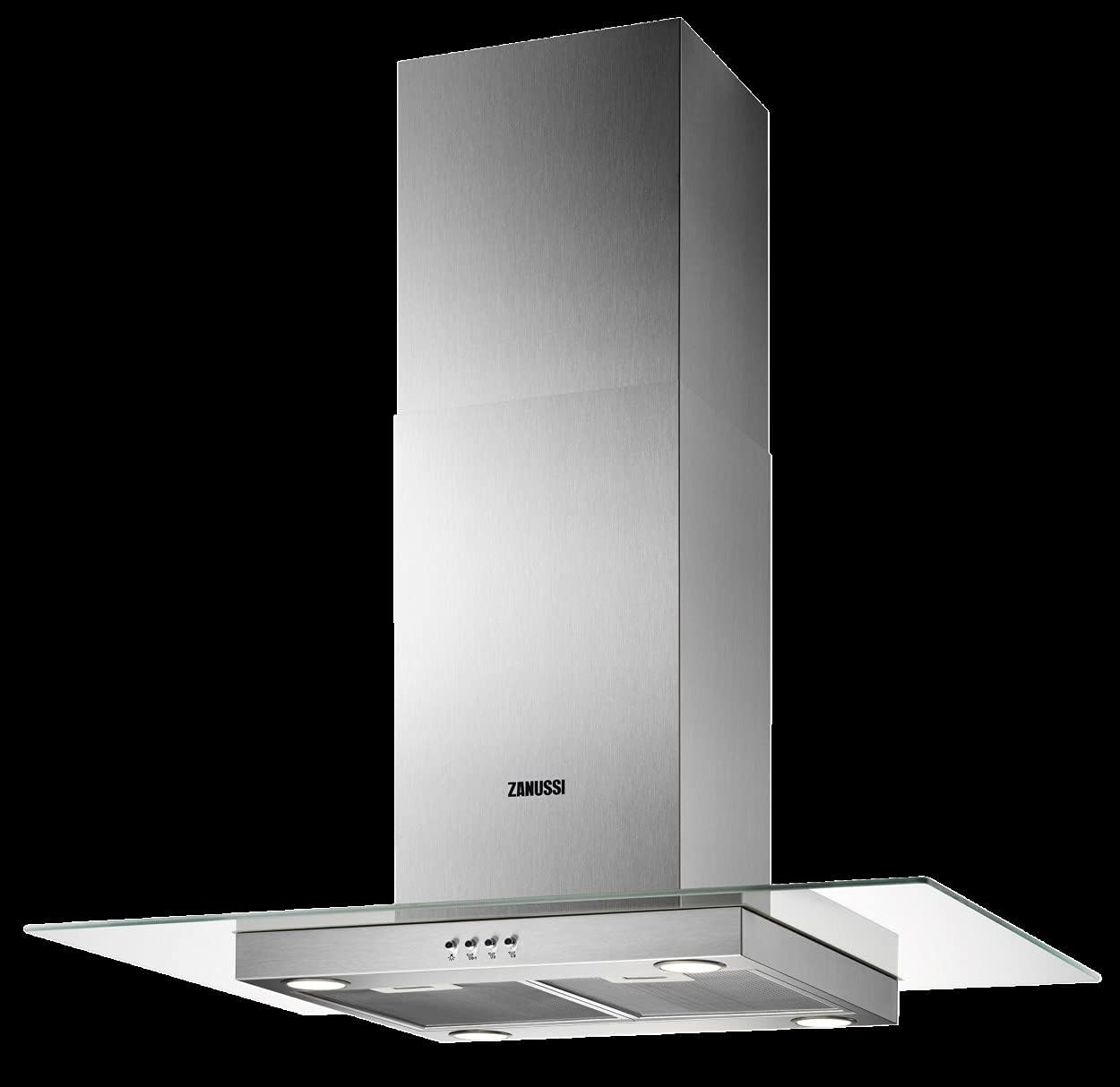 Zanussi ZHS92650XA 90 cm Island Cooker Hood - Stainless Steel : Amazon ...