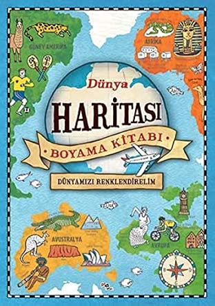Dünya Haritasi Boyama Kitabi | Amazon.com.br
