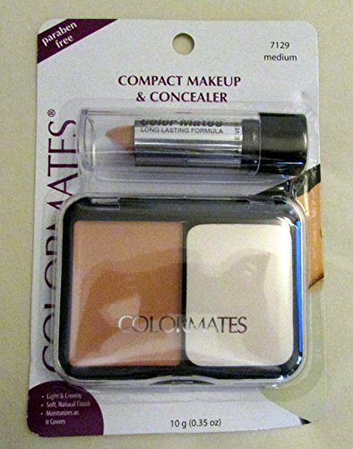 Amazon.com : Colormates Compact Makeup & Concealer #7129 Medium by ...