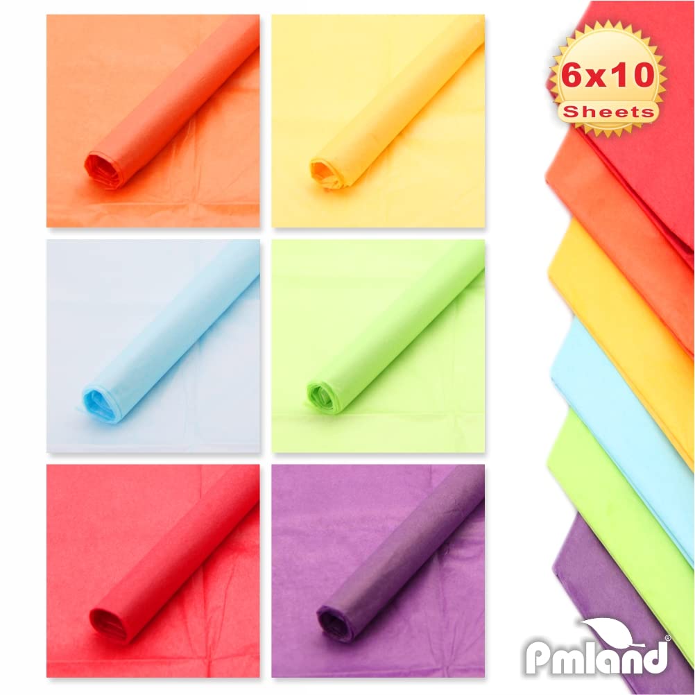 Snapklik.com : PMLAND Gift Wrapping Tissue Paper - Rainbow Assorted Colors