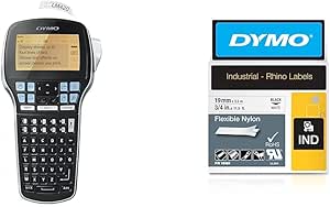 Amazon.com : DYMO Label Maker with Adapter & Industrial Flexible Nylon ...