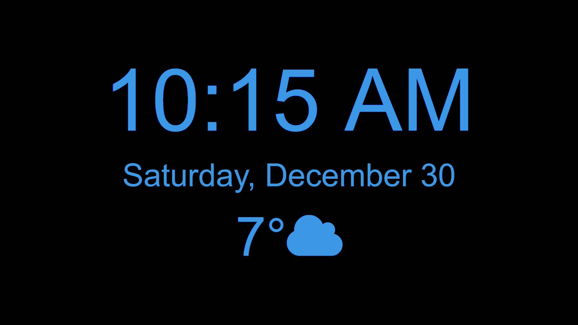 Digital Wall Clock & Weather Station - always on - App on Amazon Appstore