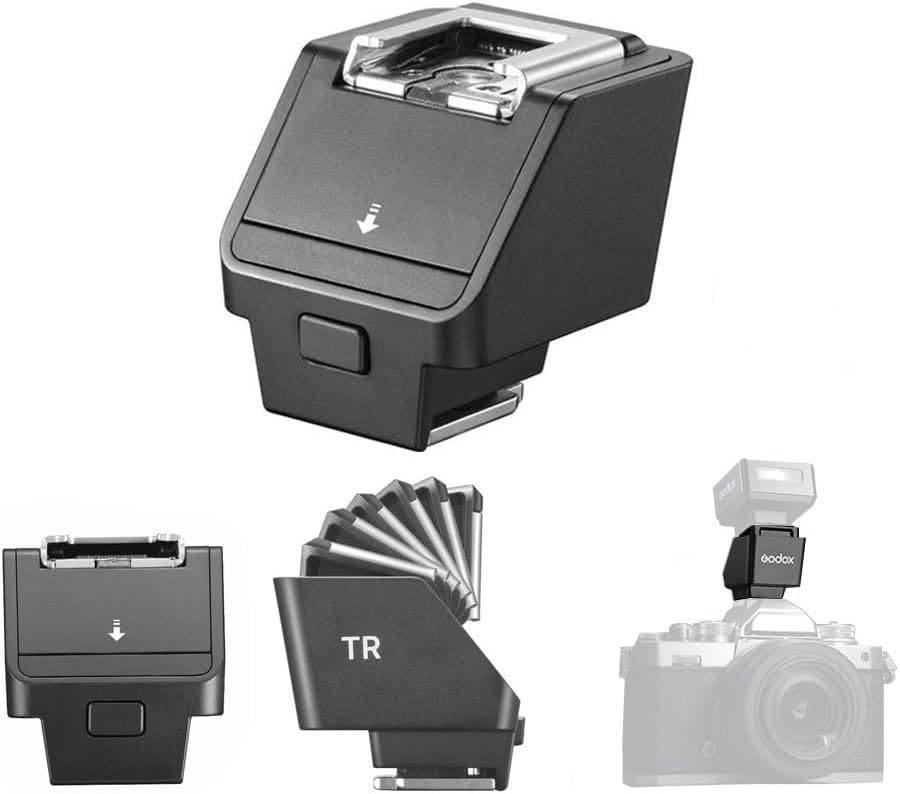 Amazon.com : Godox TR TTL Hot Shoe Riser S, 30mm Height Increase, 0-90 ...