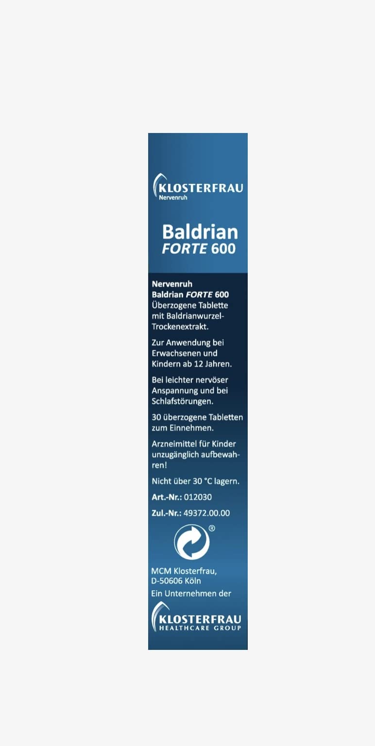 Snapklik.com : 1 X Klosterfrau Baldrian Forte -30 Pills