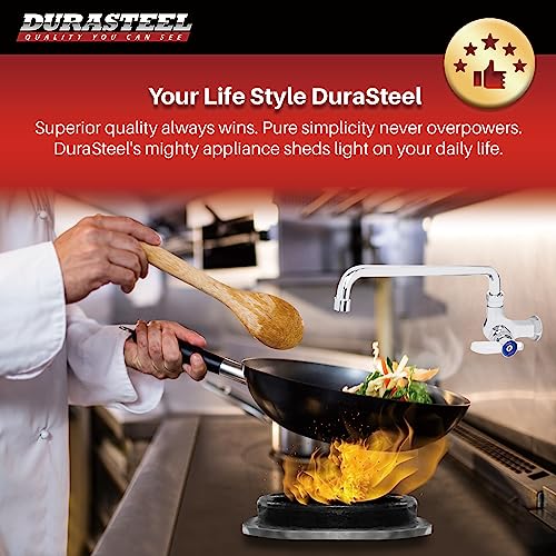 Snapklik.com : Kitchen Sink No Lead Faucet - DuraSteel Wall Mounted ...