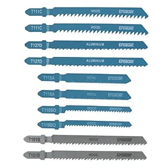 Erbauer Assorted Jigsaw Blades 10 Piece Set : Amazon.co.uk: DIY & Tools