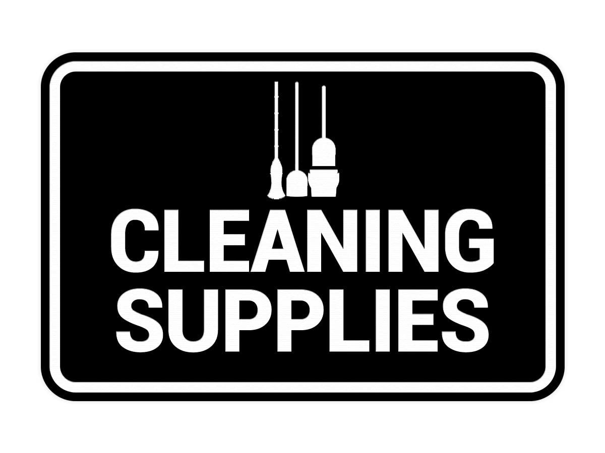 Amazon.com : Signs ByLITA Classic Framed Cleaning Supplies Sign (Black ...