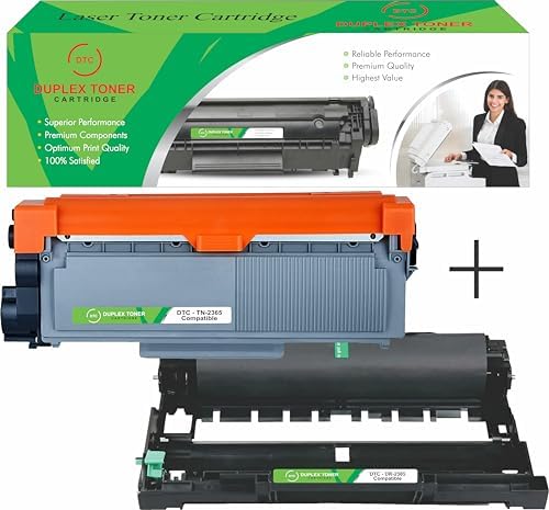 DTC Duplex TN-2365 Toner Cartridge + DR-2365 Imaging Drum Unit Combo ...