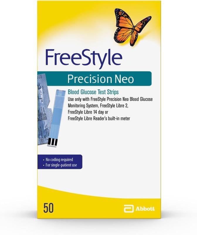 Amazon.com: Cosmid Freestyle Precision Neo Blood Glucose Test Strips ...