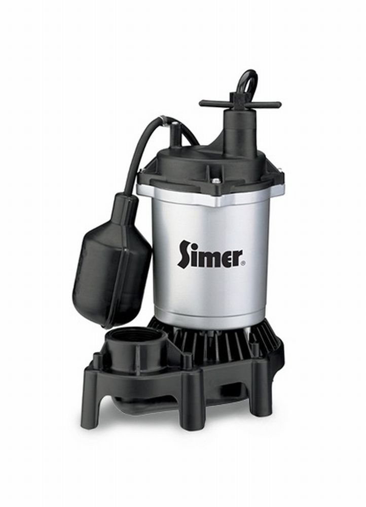 Pentair Water-Flotec-Simer 1/2 HP Submersible Thermoplastic Sump Pump ...