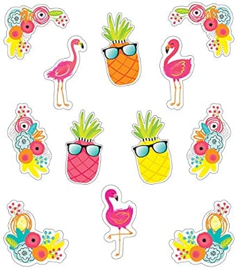 Schoolgirl Style Simply Stylish 12 Large Tropical Flowers, Pineapples ...