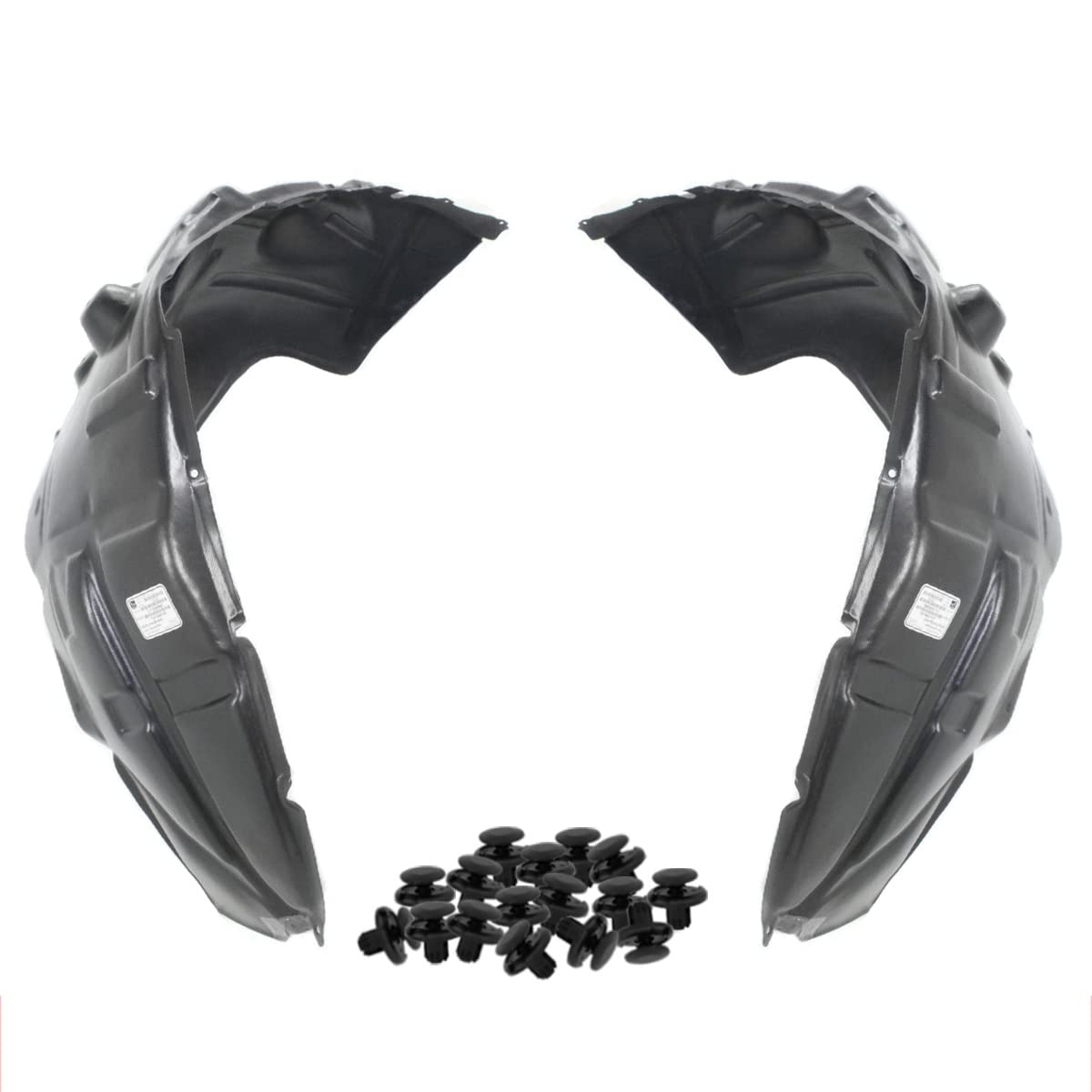 Amazon.com: Parts N Go Juego de protectores de guardabarros con clips ...