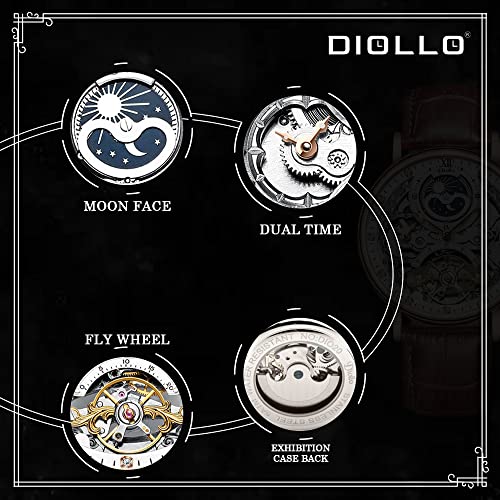 Buy DIOLLO Analog Mechanical Movement Luxury Automatic Men's Watch ...