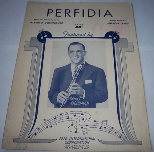 "Perfidia" Voice and Piano with Guitar Chords: Alberto DomÍnguez ...