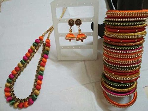 Buy Silk Thread Jewel Set at Amazon.in