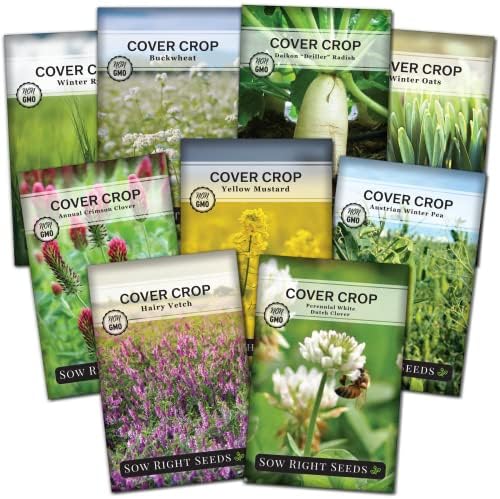 Amazon.com : No-Till Garden Farm and Garden Cover Crop Mix Seeds - 5 ...