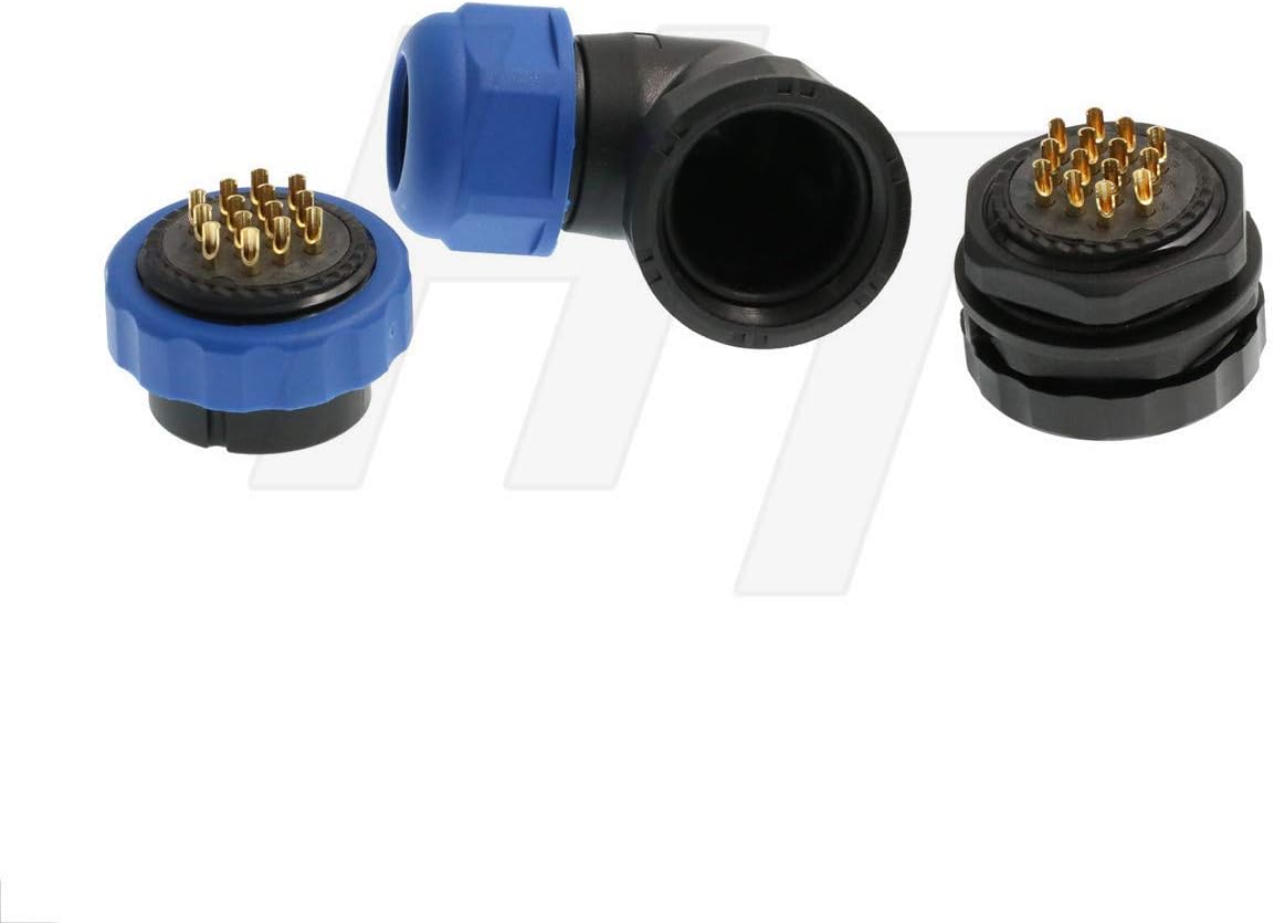 HangTon HE29 14 Pin Circular Connector 10 Amp Current Power Waterproof ...