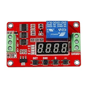 PRAV® 12V DC Multifunction Self-Lock Relay PLC Cycle Timer Module Delay ...