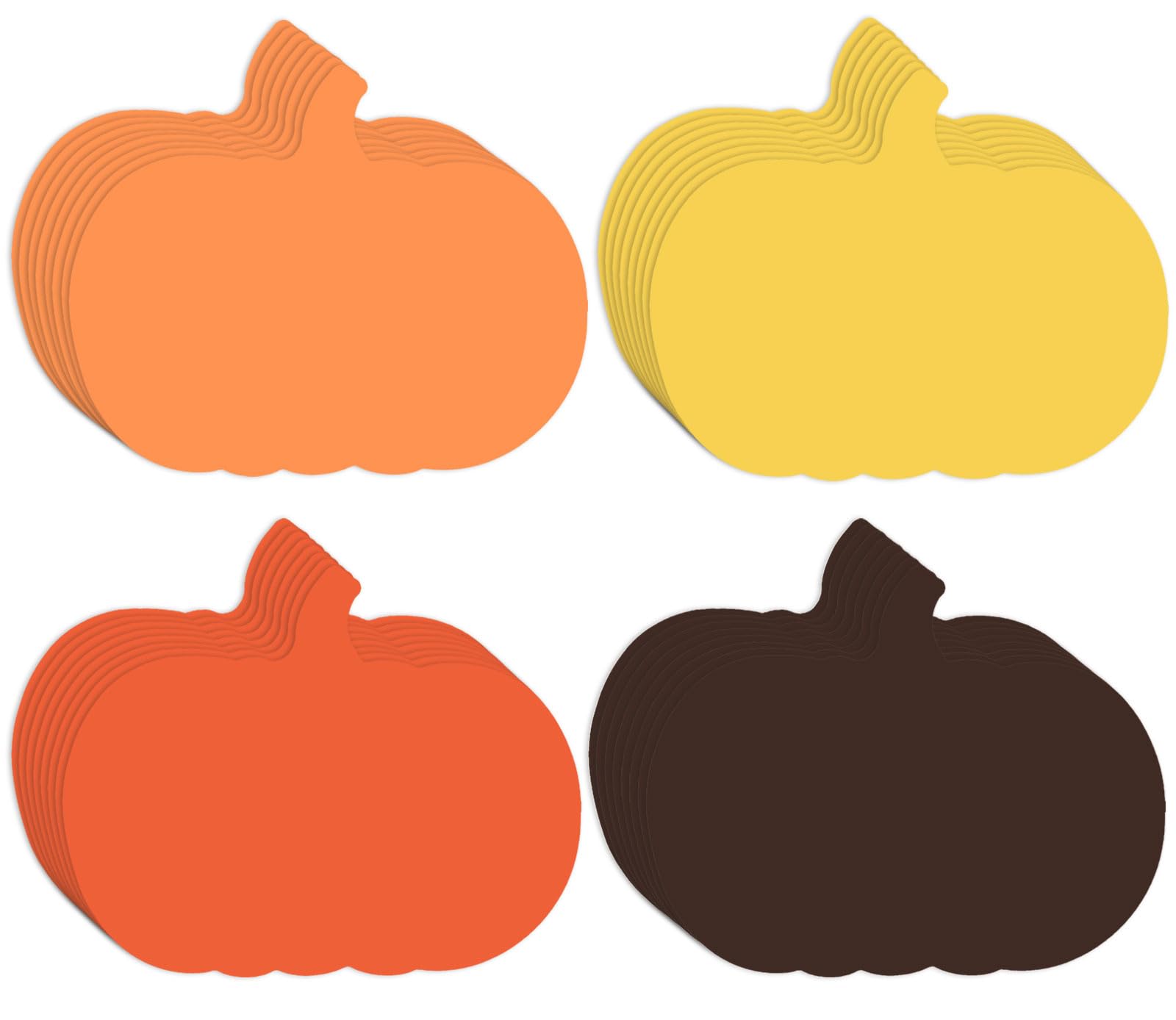 Amazon.com: MixTeach 200 Pcs Pumpkin Cutouts Fall Pumpkin Paper Cut ...