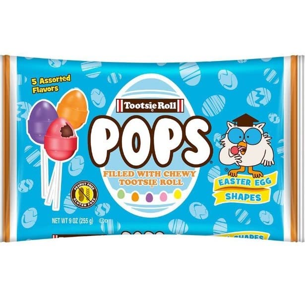 Amazon.com : Tootsie Easter Egg Shaped Pops - 9-oz. Bag - Pack of 2 ...