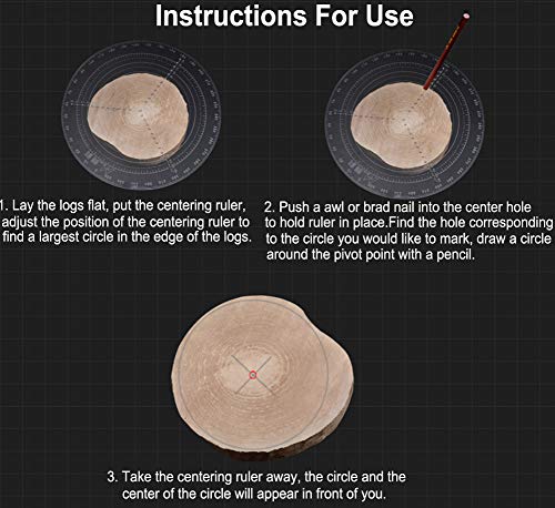 Snapklik.com : 200mm/ 8 Inch Round Center Finder Compass For Wood ...