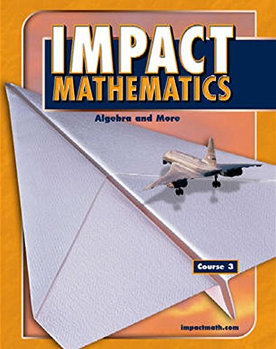 Amazon.com: IMPACT Mathematics: Algebra and More, Course 3, Student ...