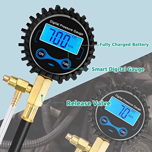 Snapklik.com : Fuel Pressure Gauge - Fuel Pressure Test Kit - Digital ...